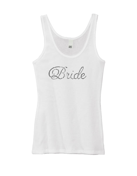 Rhinestone Bride Tank Top – Classy Bride