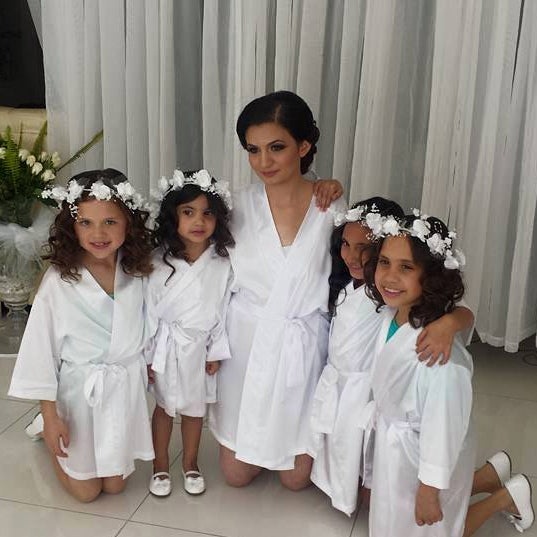 Flower Girl Robe, Personalized Girls Robe, Flower Girl Gifts – Classy Bride