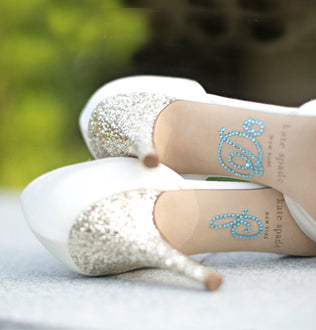 "I Do" Rhinestone Shoe Applique, Shoe Stickers, Wedding Shoe Stickers ...