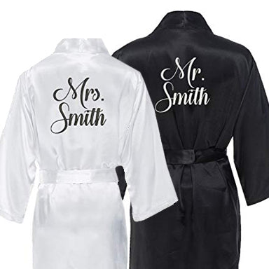 Personalized Mr. and Mrs. Robe Set, Couples Gifts, Mr. and Mrs. Robes – Classy Bride